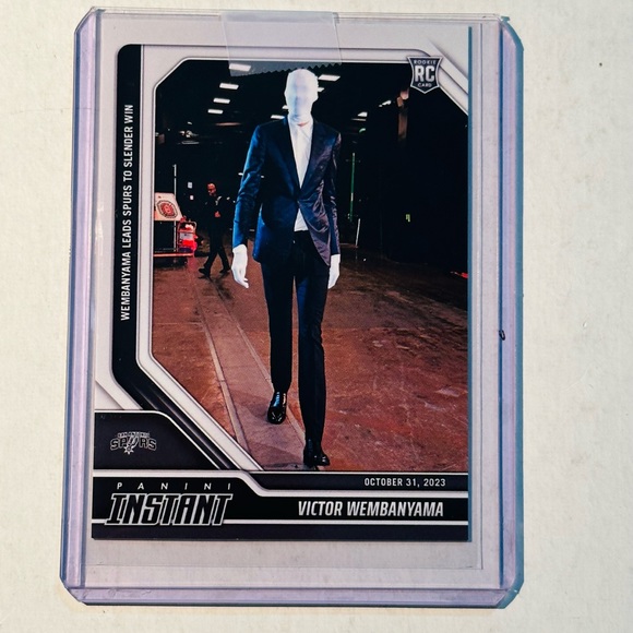 Panini | Other | Victor Wembanyama Nba Spurs Panini Instant Halloween Slender Man Card | Poshmark